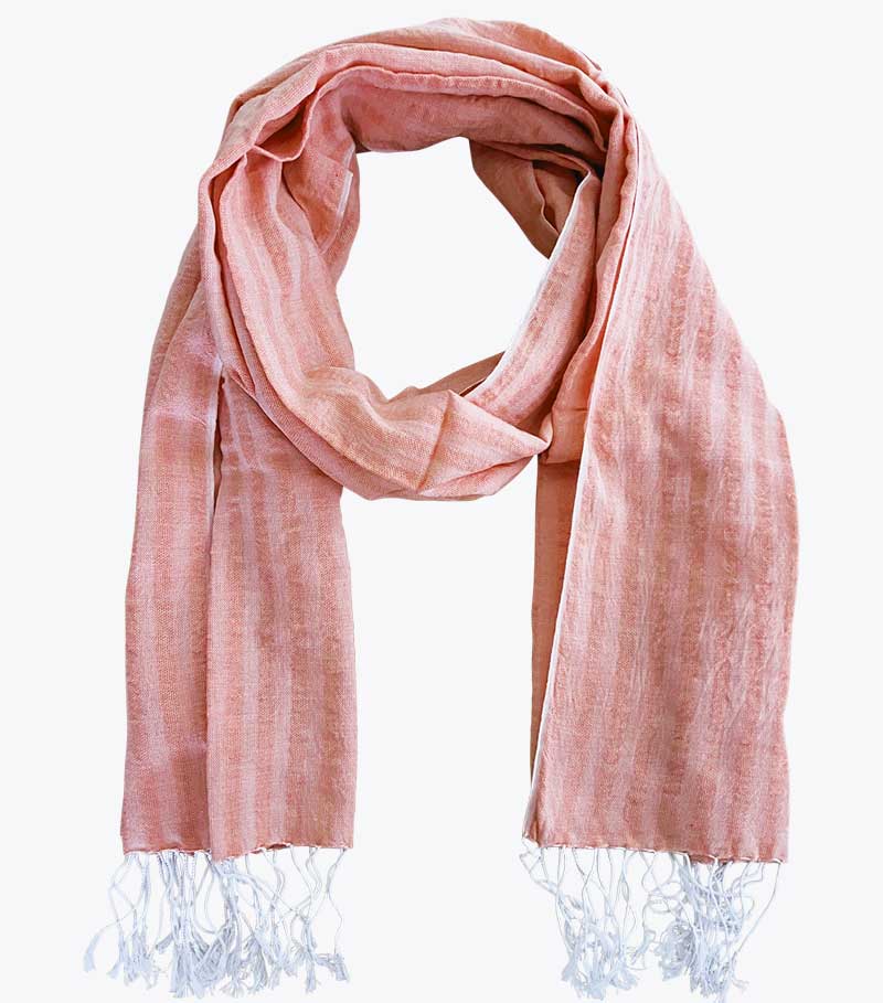 Krama light pink (powder pink scarf) - 100% cotton - Krama Krama